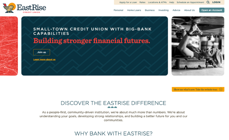 Case Study: EastRise Credit Union Website Redesign