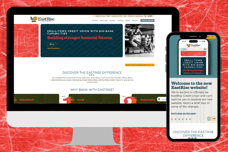 EastRise Credit Union's New Website Doesn't Cut Corners - PixelSpoke