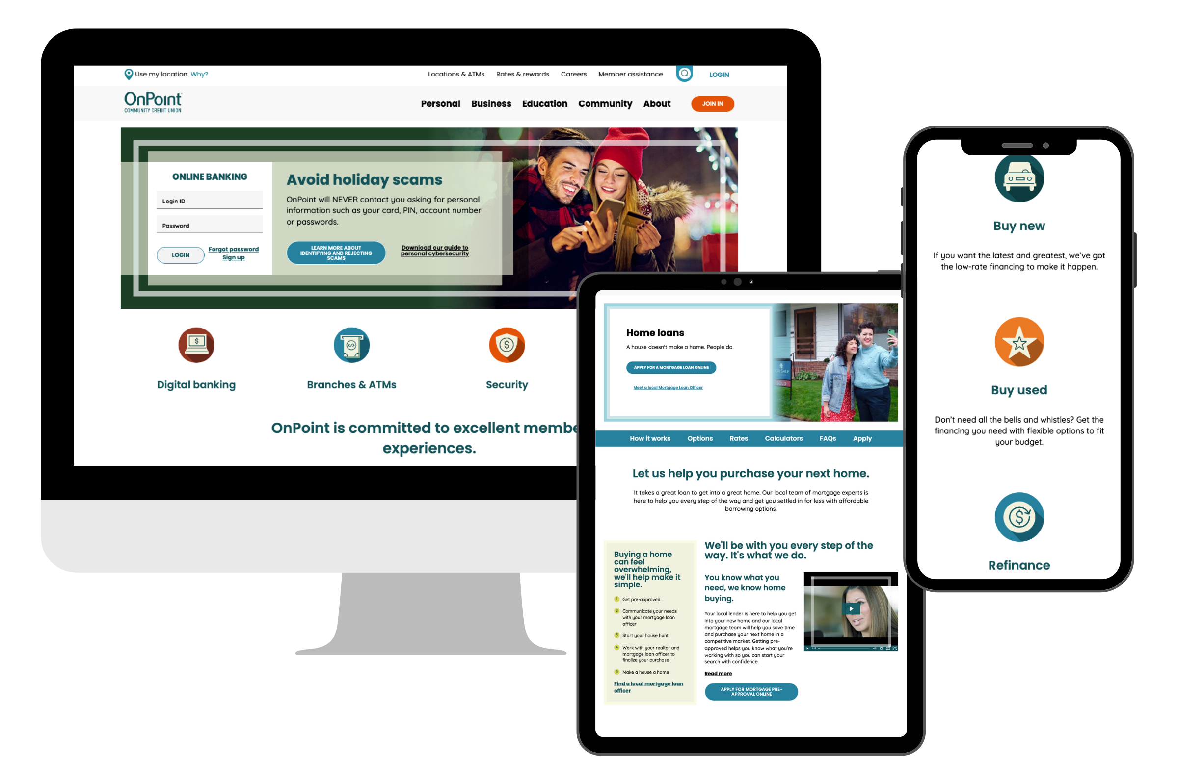 Take a Peek at OnPoint Community Credit Union's New Website - PixelSpoke