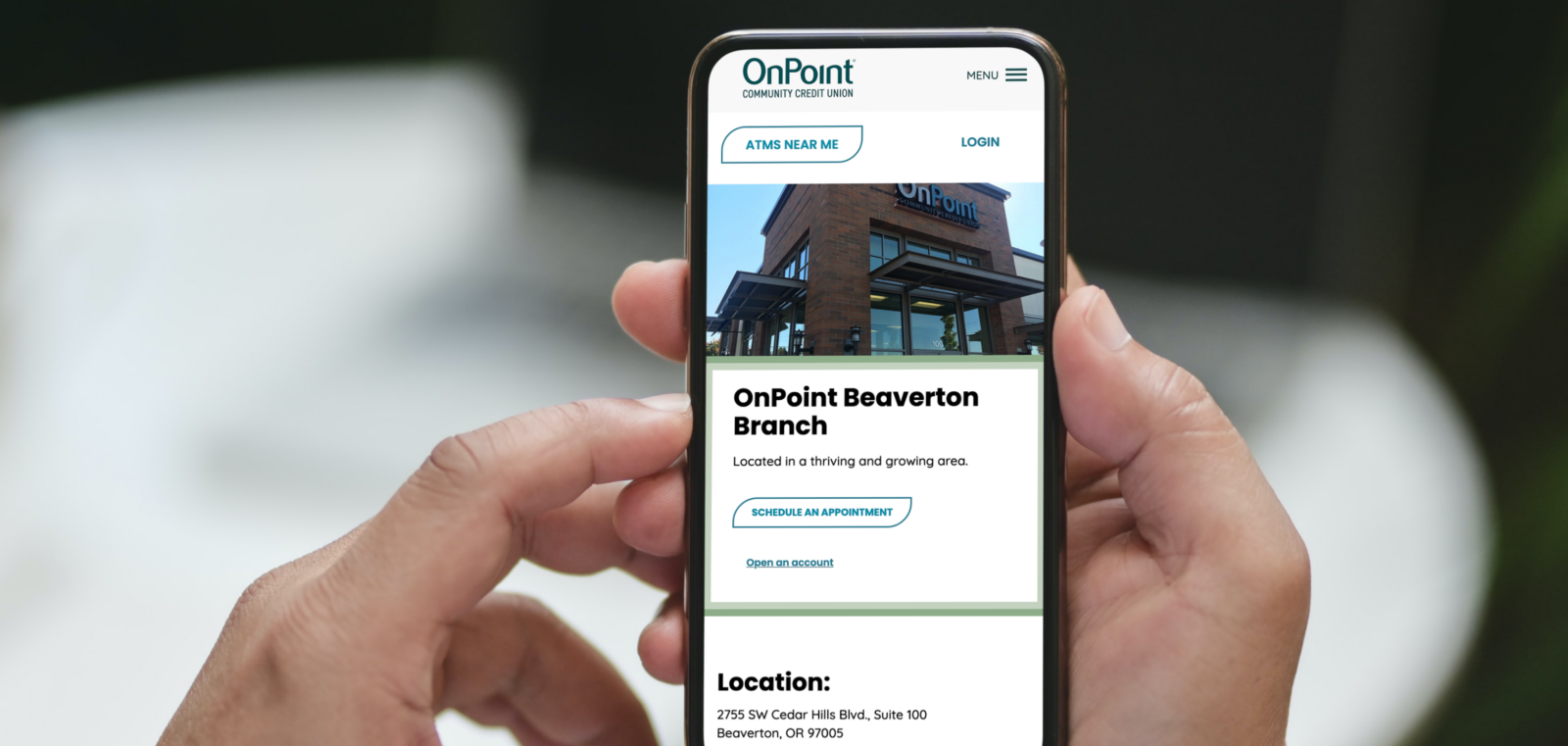 Take a Peek at OnPoint Community Credit Union's New Website - PixelSpoke
