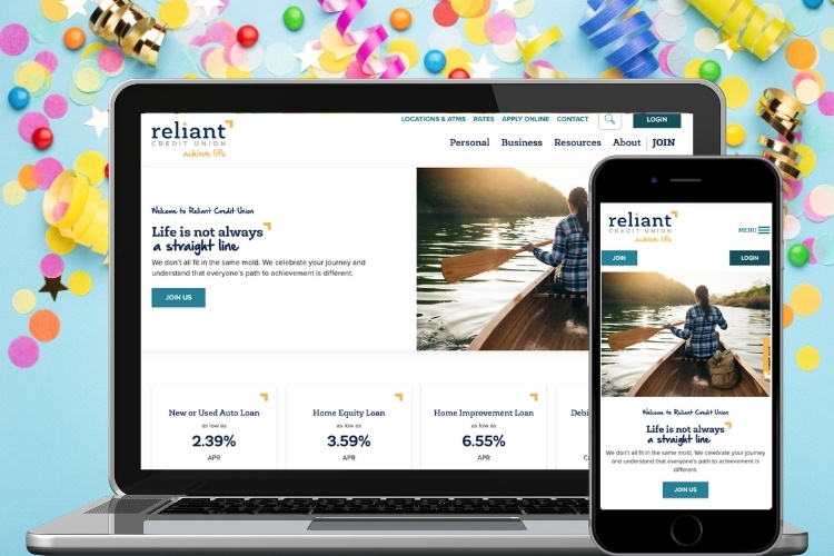 It Launched! Reliant Credit Union's New Website is Here - PixelSpoke