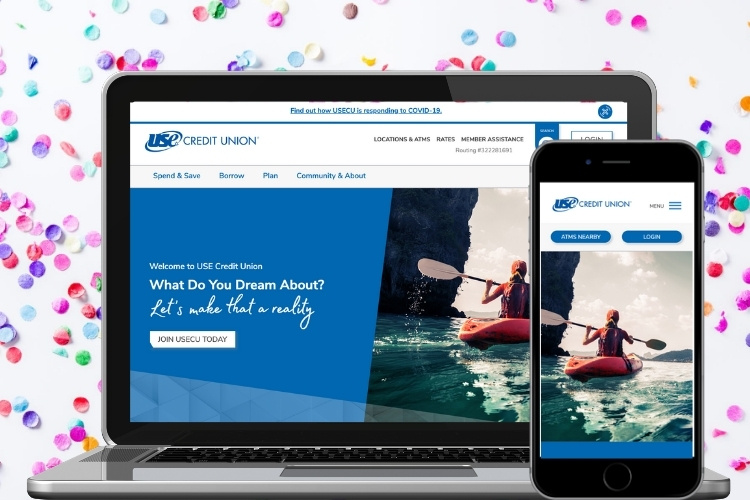 It Launched! USE Credit Union's New Website is Live - PixelSpoke