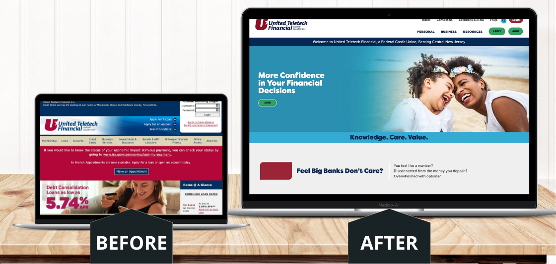 United Teletech Financial Federal Credit Union Has a Shiny New Website ...
